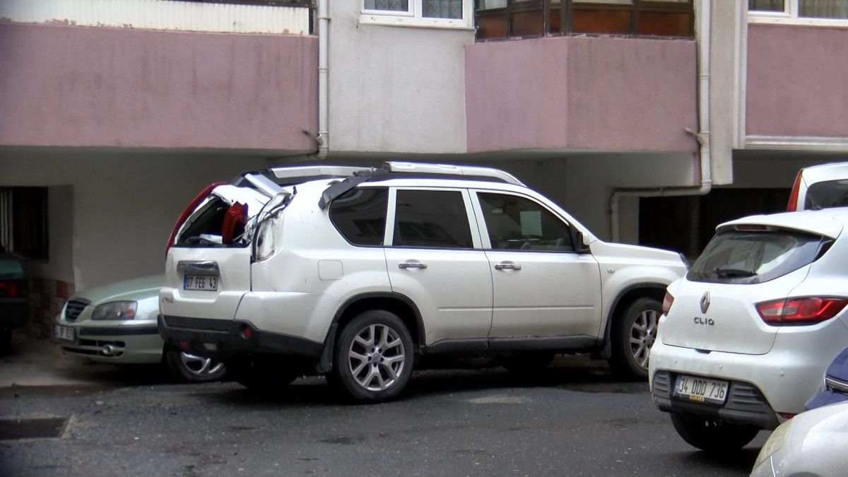 Güngören'de 7'nci kattan cipin üstüne düştü