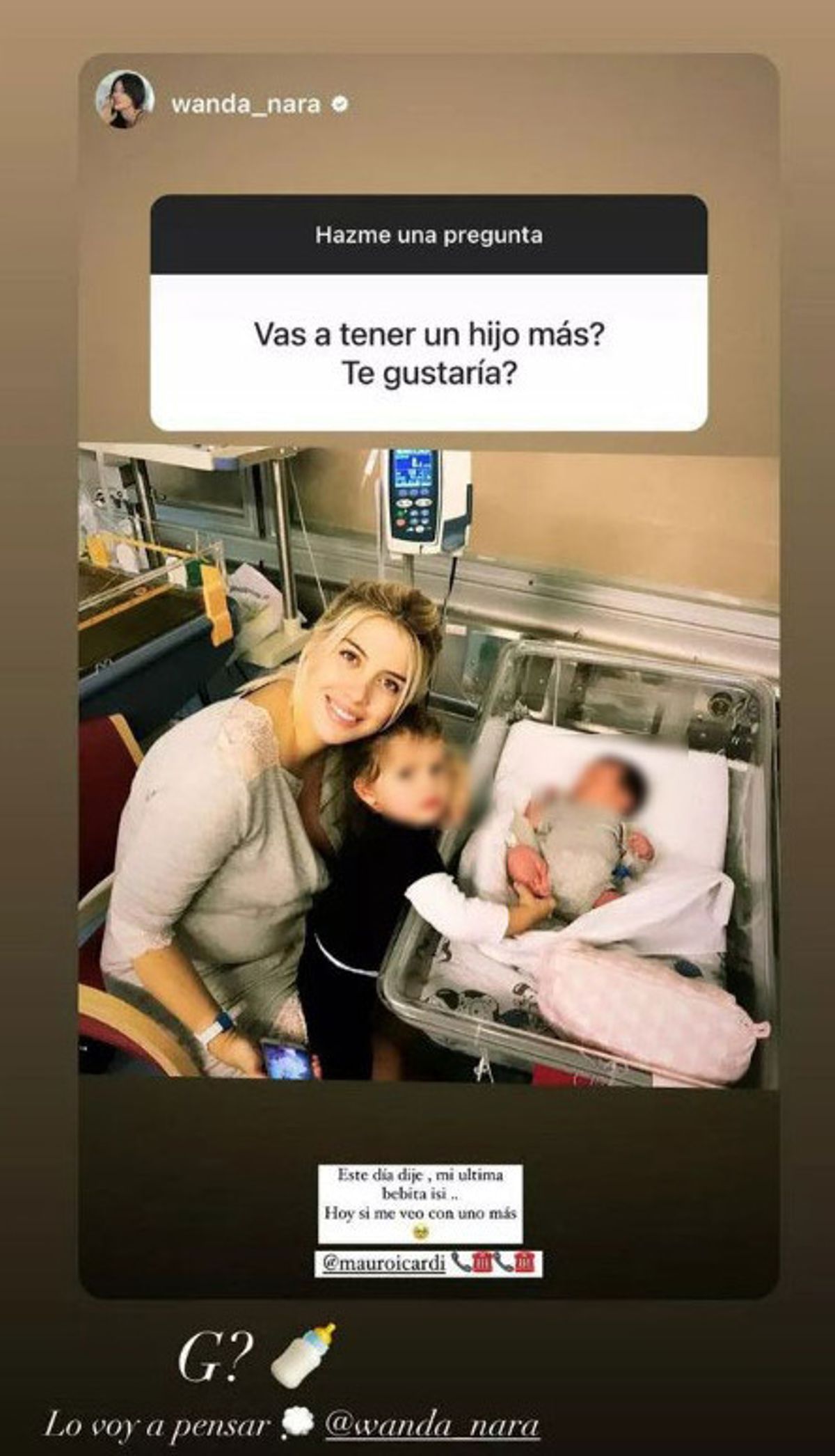 Wanda Nara'nın paylaşımı heyecanlandırdı! Icardi'ye, 'Başka çocuğun ...