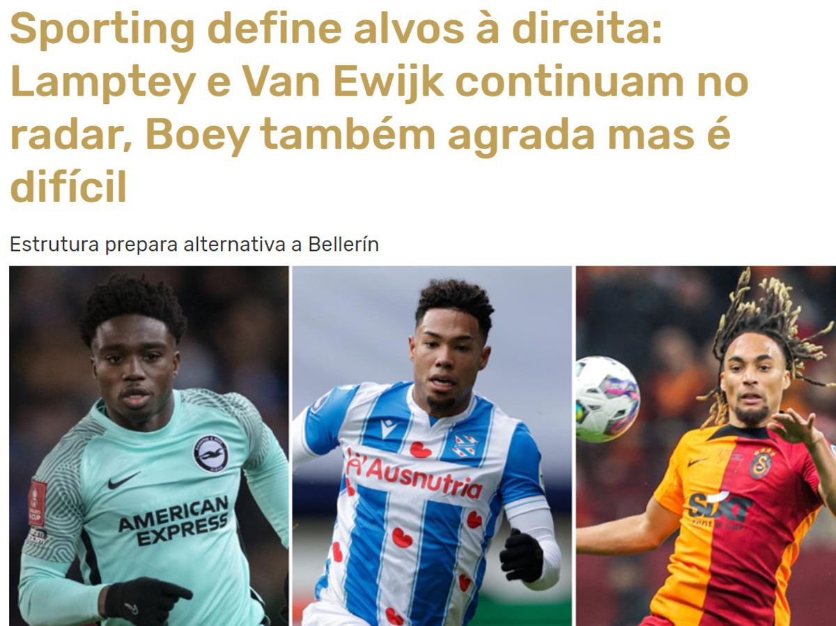 Sporting Lizbon, Sacha Boey'e talip oldu