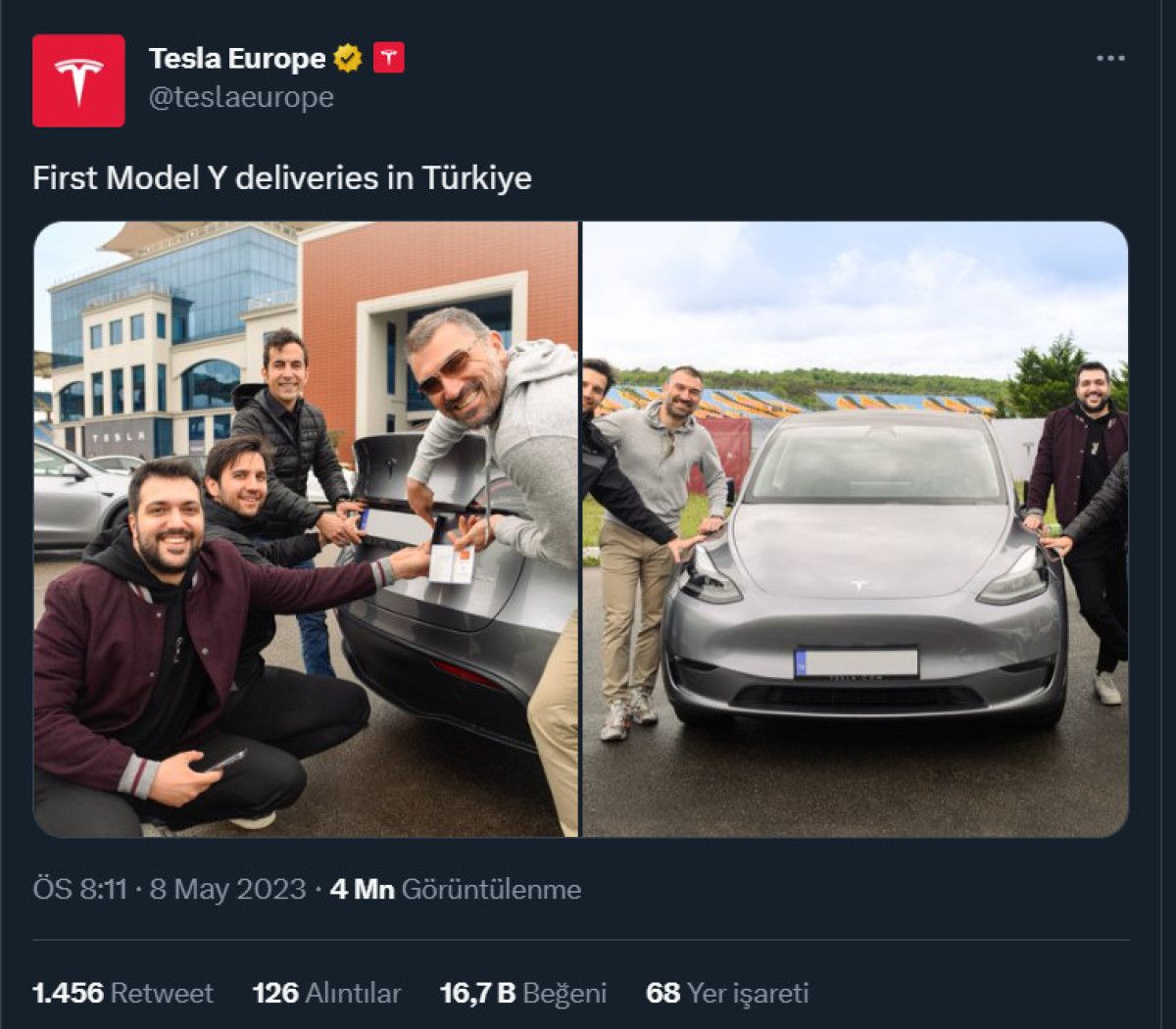 Tesla, Türkiye'deki ilk teslimatları gerçekleştirdi