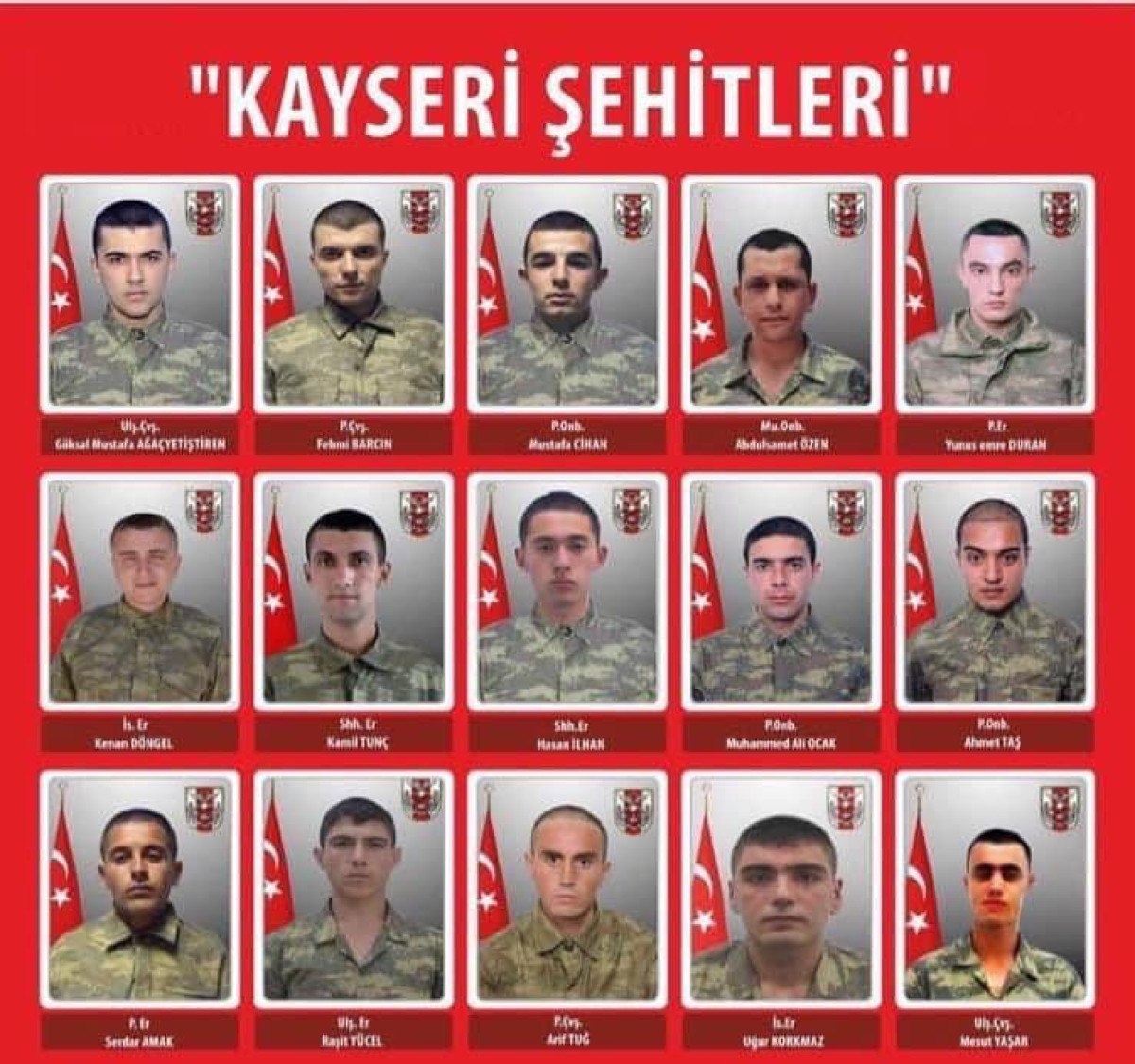 Kayseri'de 15 askerin şehit olduğu terör saldırısında karar Kayseri'de 15 askerin şehit olduğu terör saldırısında karar