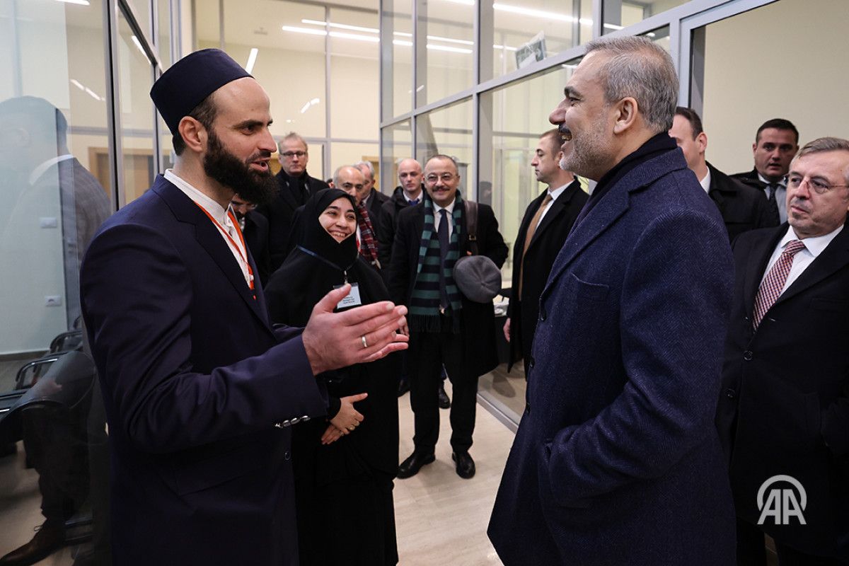 Bakan Fidan, Arnavutluk'ta Namazgah Camii'ni ziyaret etti Bakan Fidan, Arnavutluk'ta Namazgah Camii'ni ziyaret etti