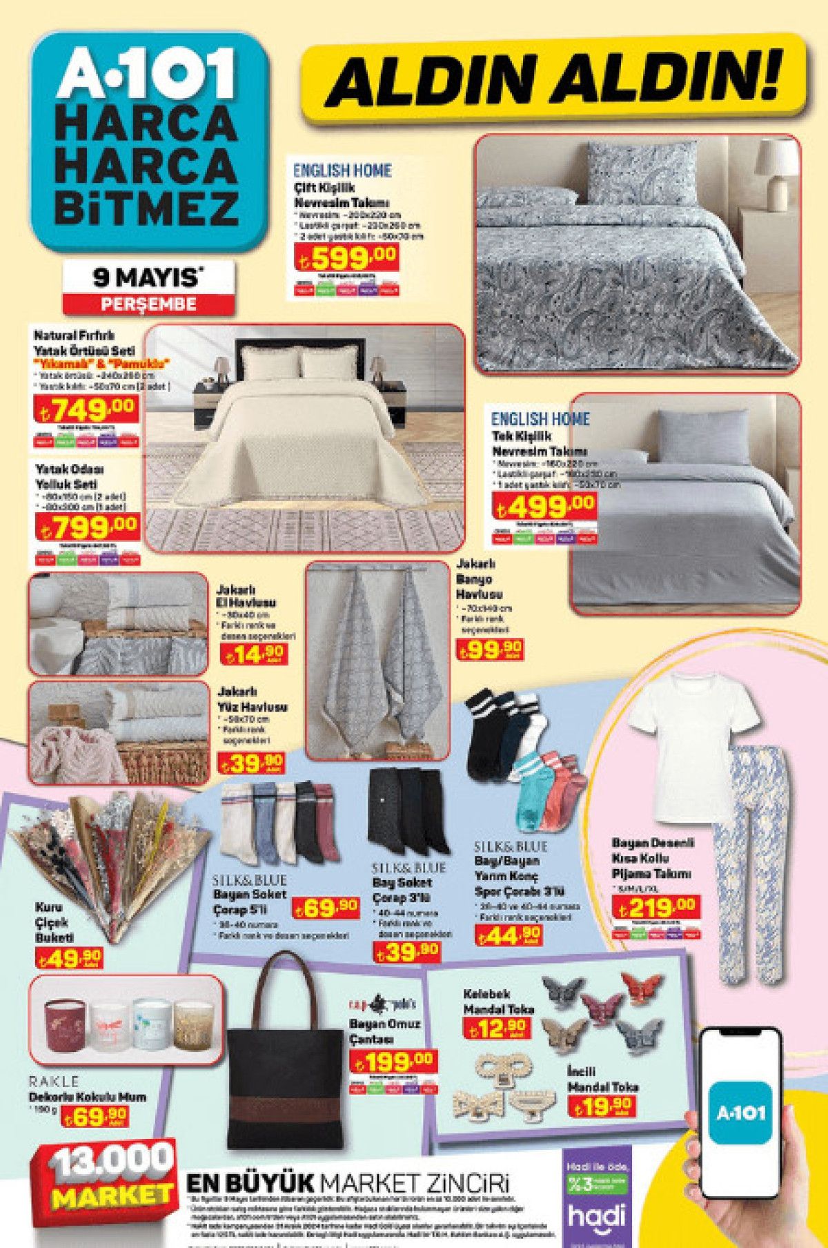 Duyan 3'er 5'er alıyor! A101'de dev fırsat; Casio Kol Saati 899.00 TL, Bluetooth Kulaklık 219.00 TL…