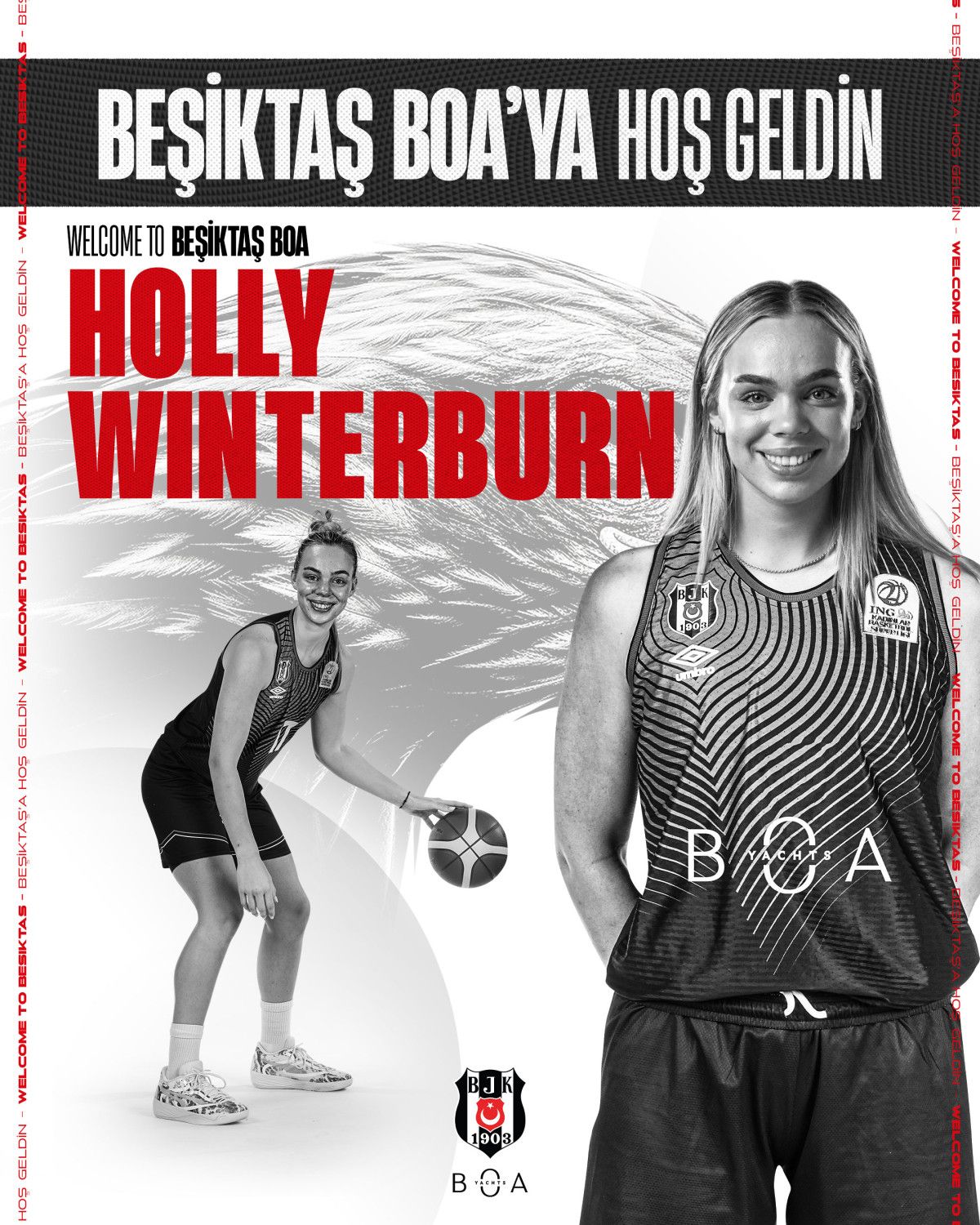 Beşiktaş Kadın Basketbol Takımı, Holly Winterburn'ü kadrosuna kattı