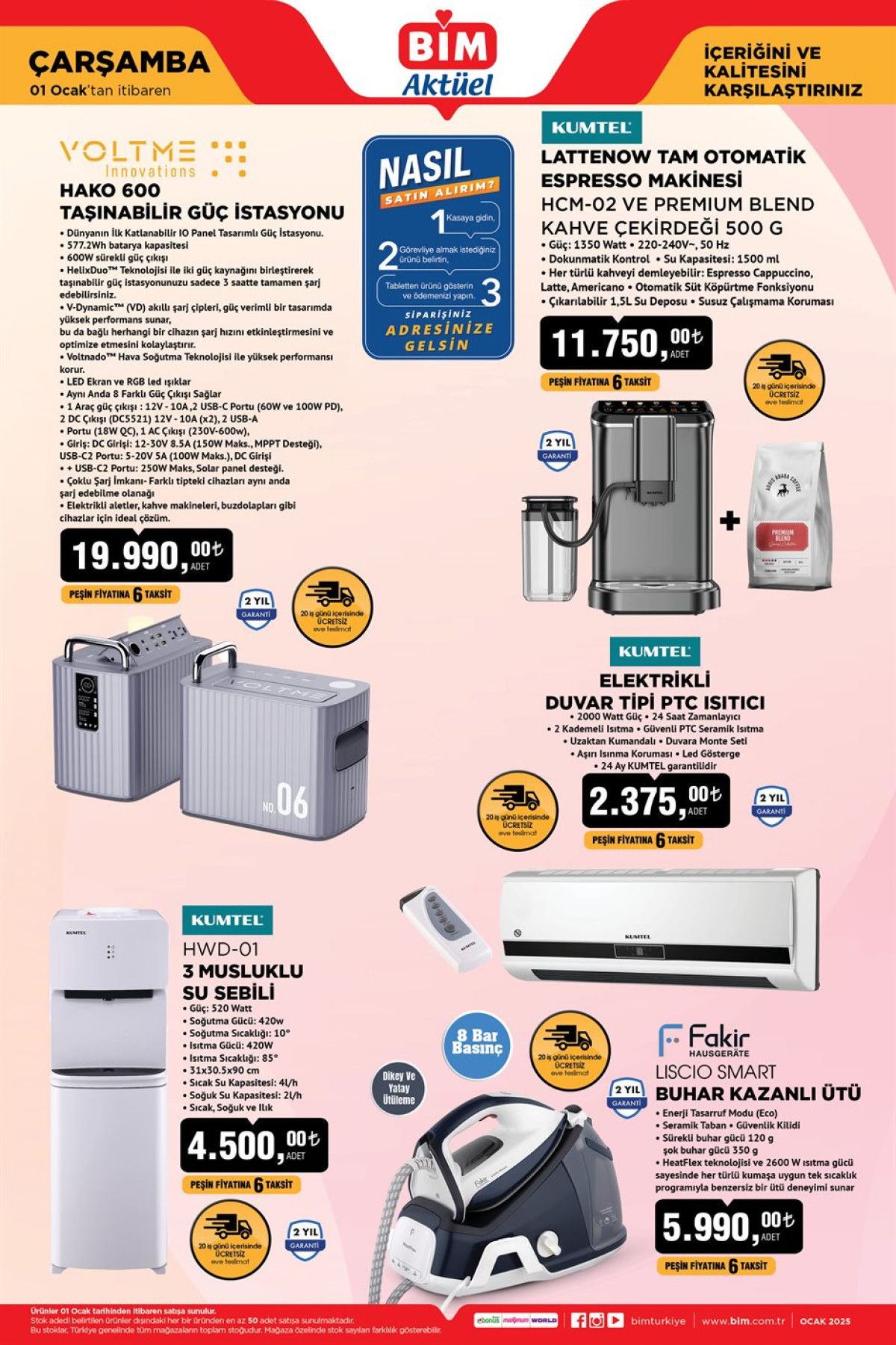 BİM 1 Ocak 2025 Aktüel Kataloğu: BİM'de yılın ilk fırsatları...