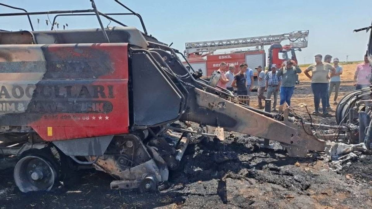 Aksaray'da balya makinesi alev aldı - Ensonhaber