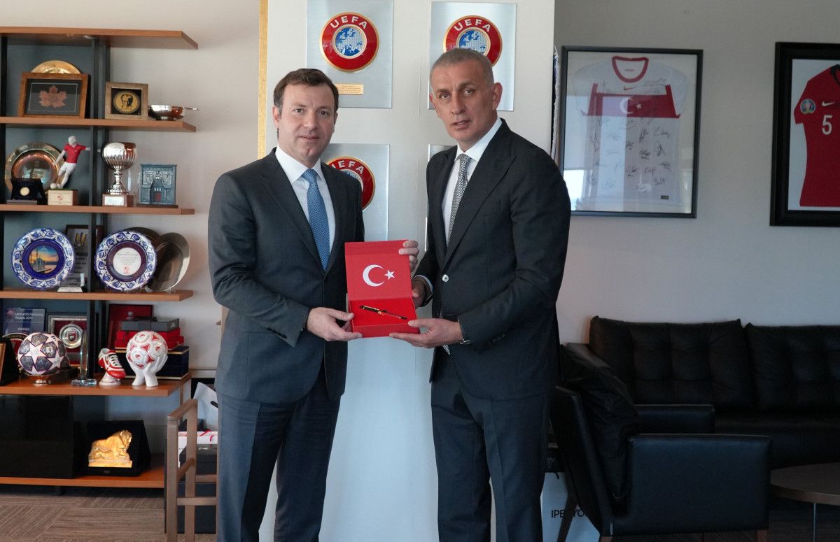 Elkhan Mammadov, TFF Başkanı Hacıosmanoğlu'nu ziyaret etti - Ensonhaber