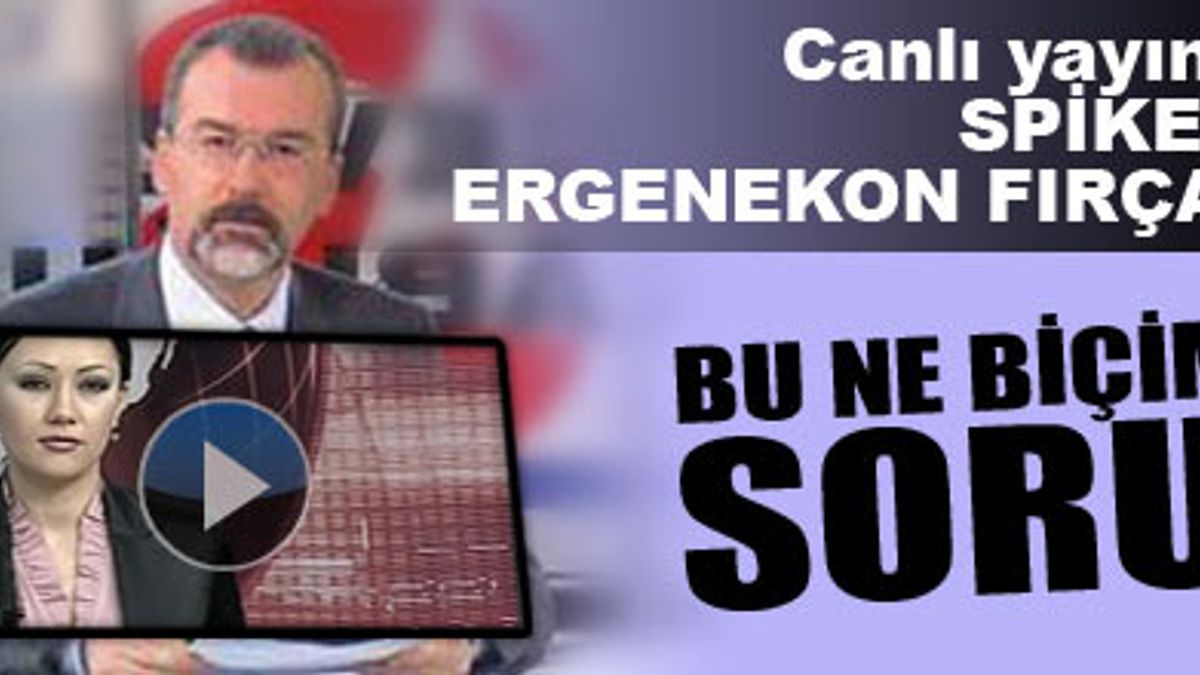Canlı yayında spikere Ergenekon fırçası