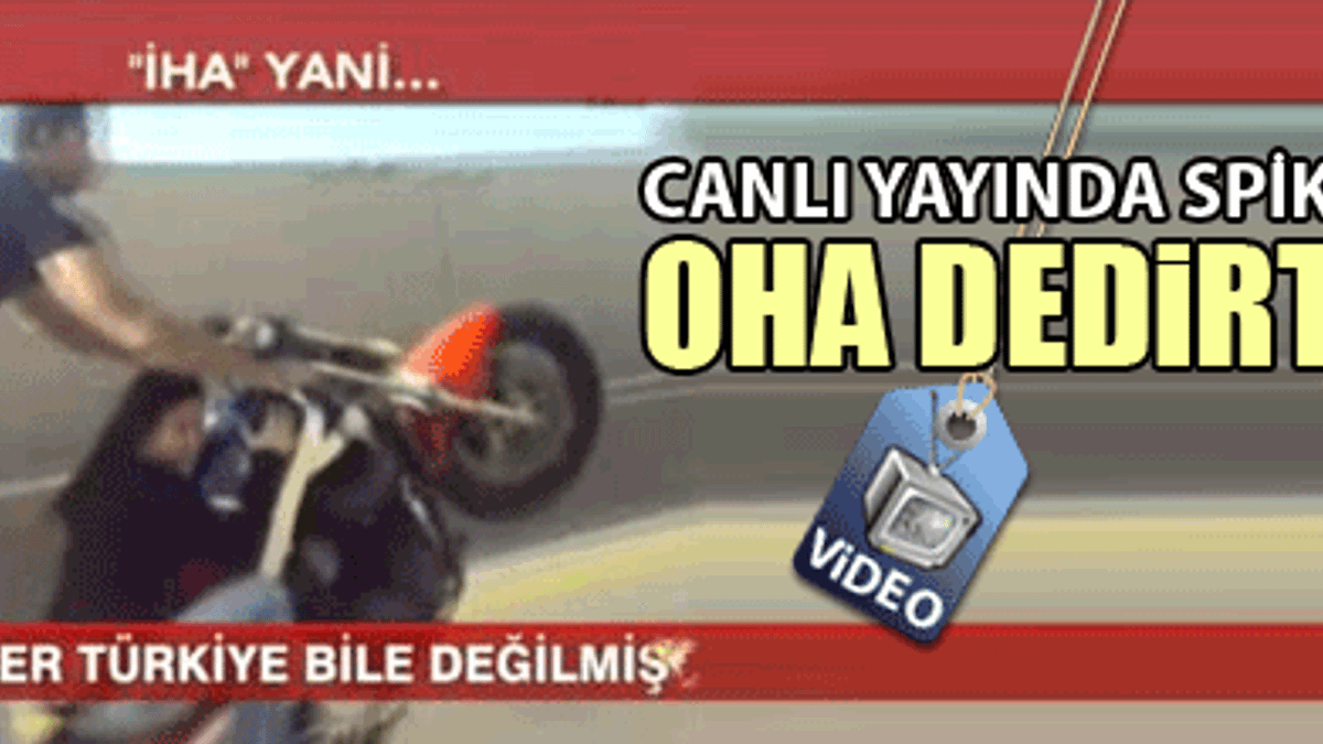 Canlı yayında spikere OHA dedirtti
