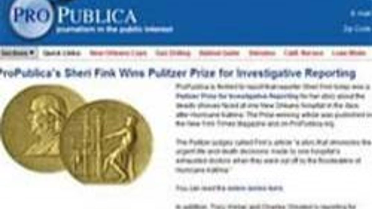Pulitzer de internete girdi