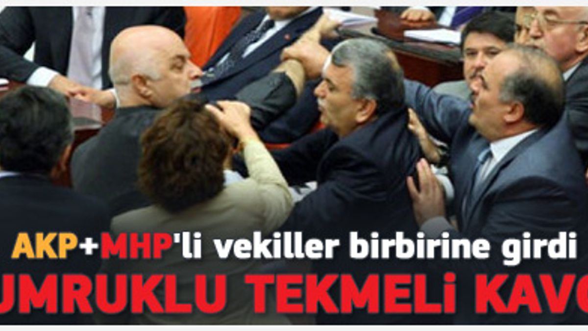 Meclis'te yumruklu kavga