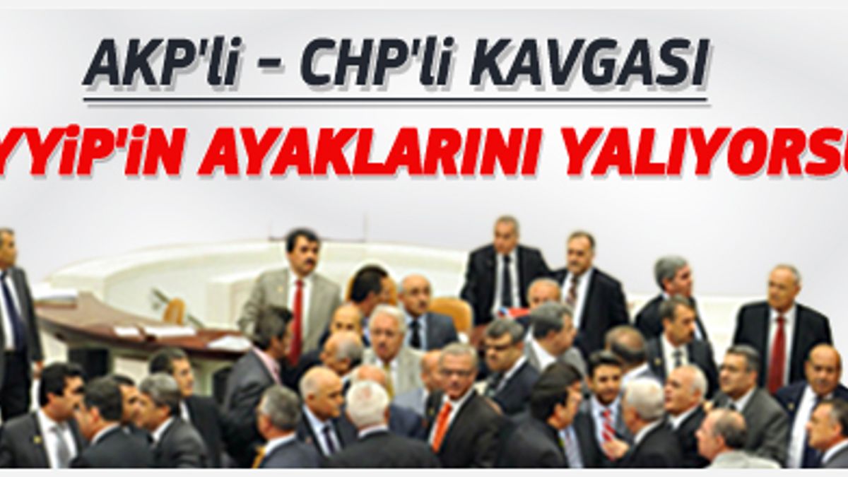 Akp Li Ve Chp Li Vekiller Aras Nda Ayak Yalama Kavgas