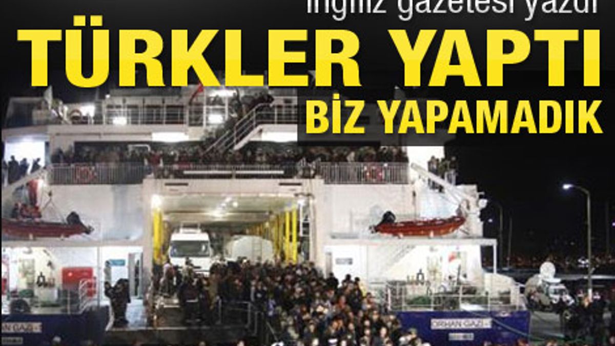 Türk vatandaşlarının tahliyesi İngiliz gazetelerinde Türk vatandaşlarının tahliyesi İngiliz gazetelerinde