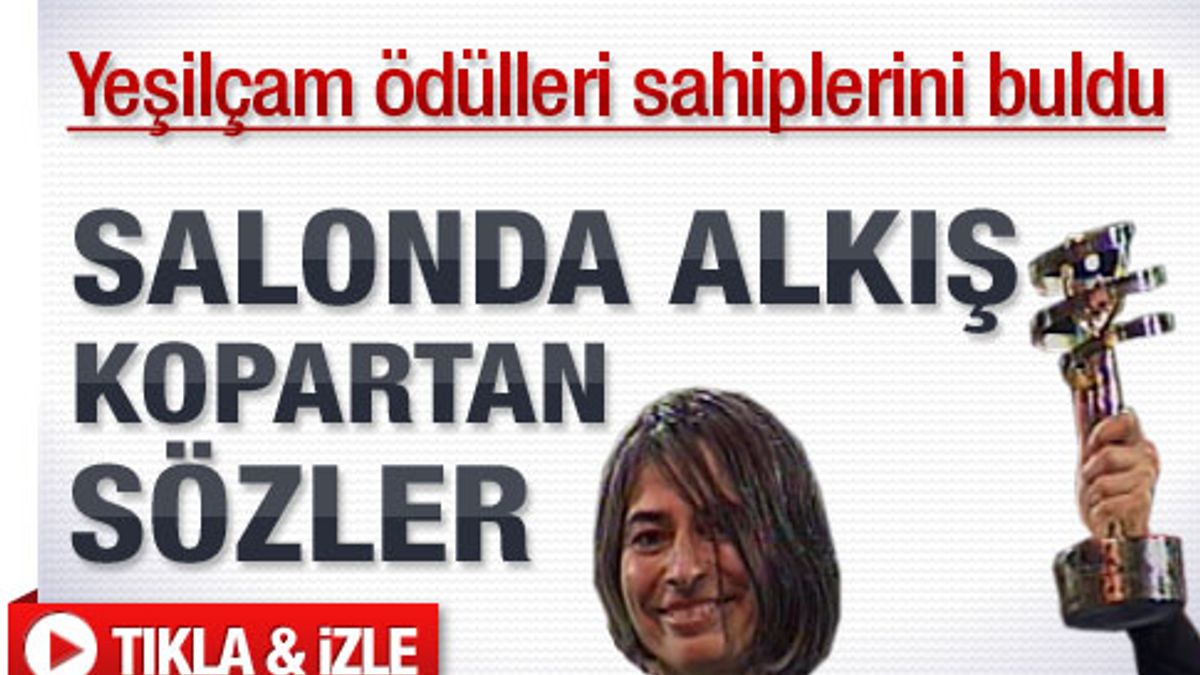 Sevil Demirci'nin sözleri ödül töreninde alkış koparttı