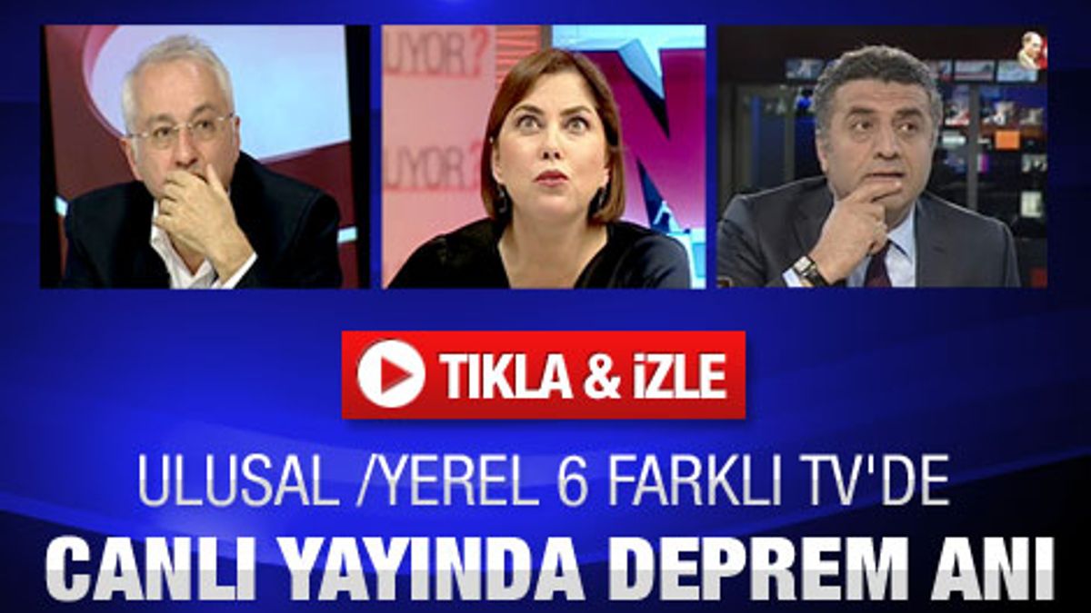 NTV ve CNN canlı yayında depremi hissetti