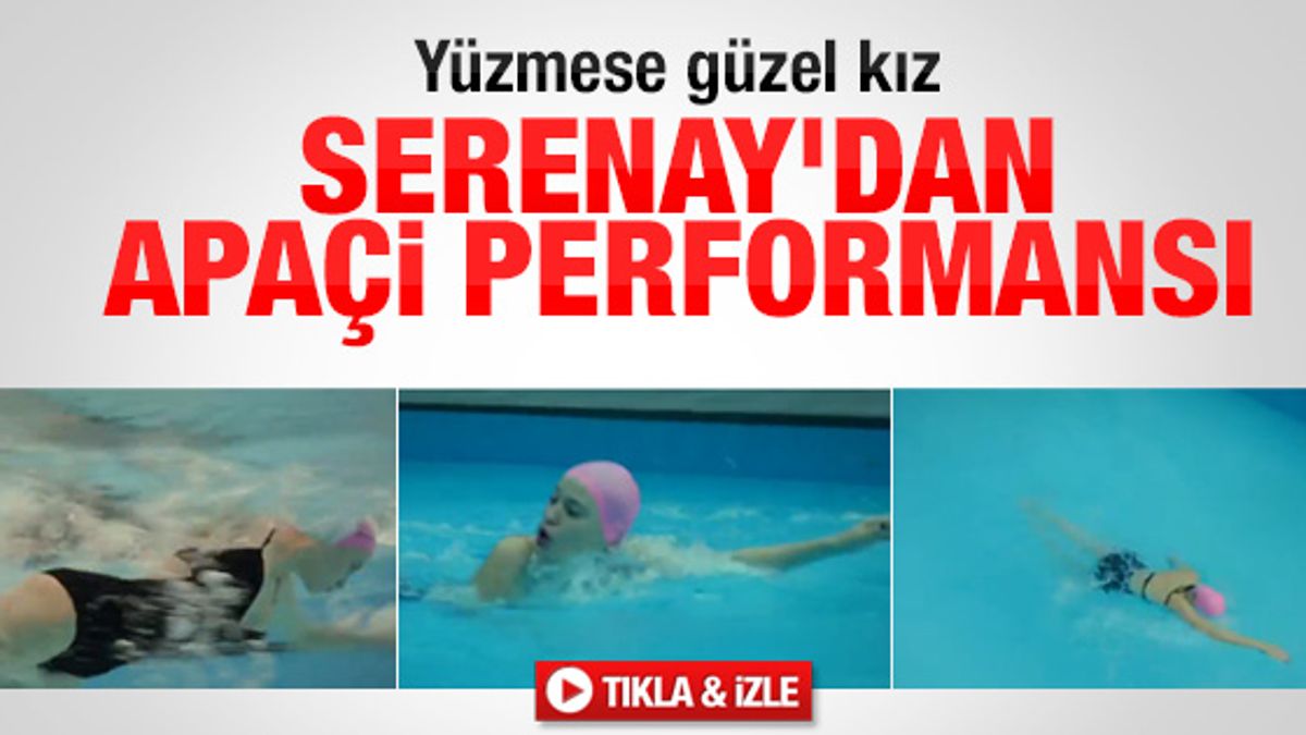 Serenay Sarıkaya'nın havuz sahnesi