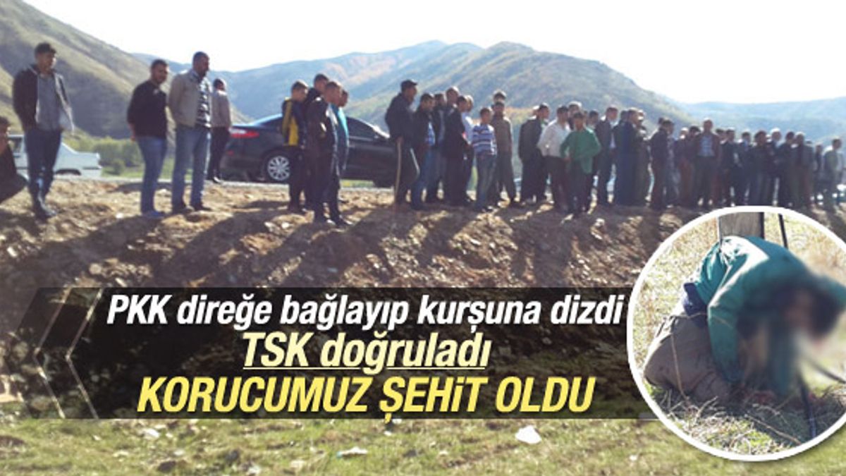 PKK Bitlis'te kaçırdığı köy korucusunu kurşuna dizdi