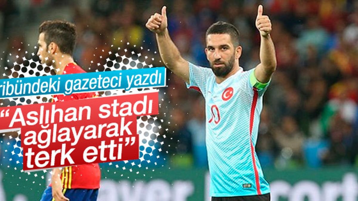 Arda'ya üzülen Aslıhan Doğan stattan ağlayarak çıktı