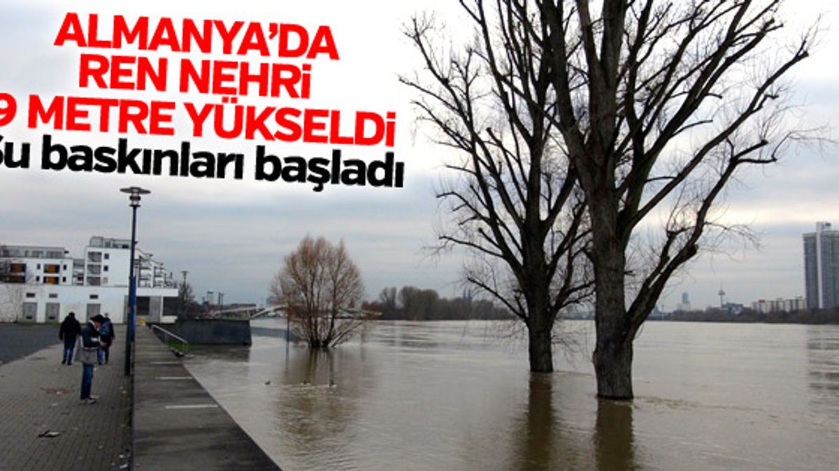 Ren Nehri'nin yüksekliği kritik düzeyi geçti