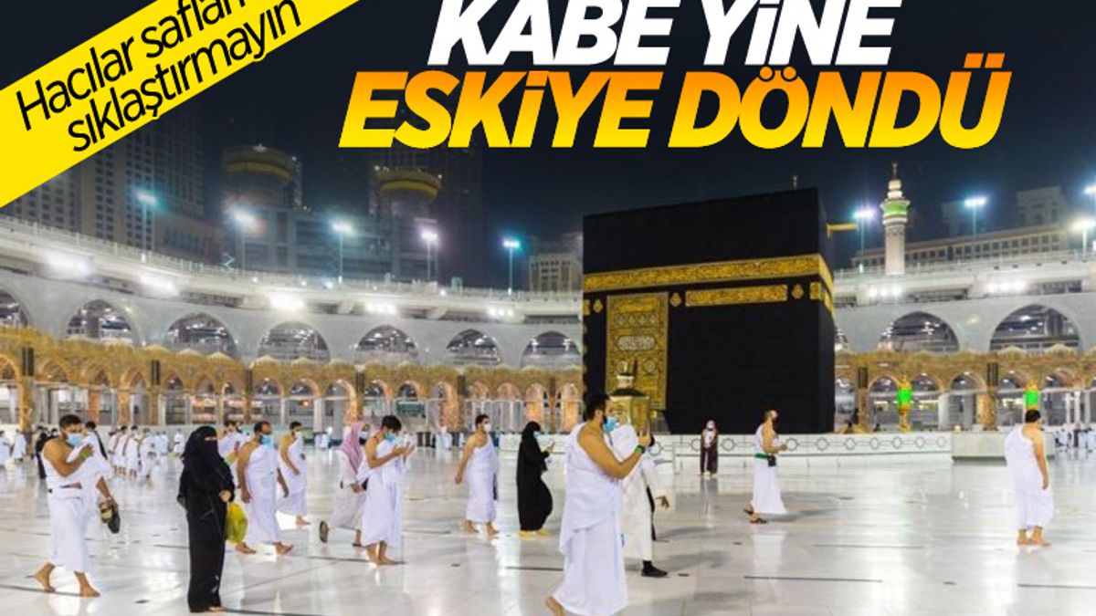 Sosyal mesafe kuralı, Kabe ve Mescid-i Nebevi'de geri geldi