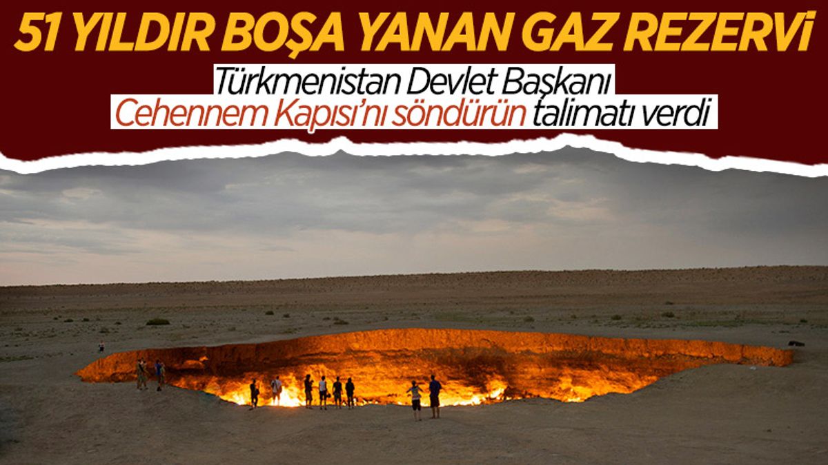 Türkmenistan'daki Derveze gaz kraterinde 1971'den beri yanan ateş ...