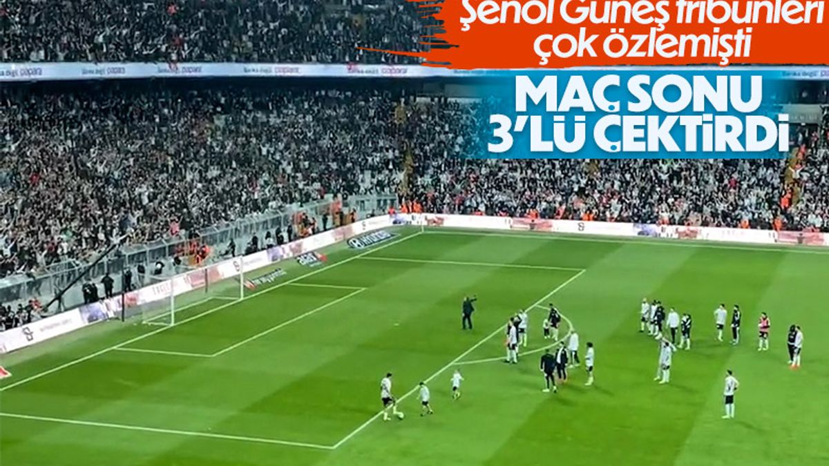 Şenol Güneş, maç sonunda 3'lü çektirdi