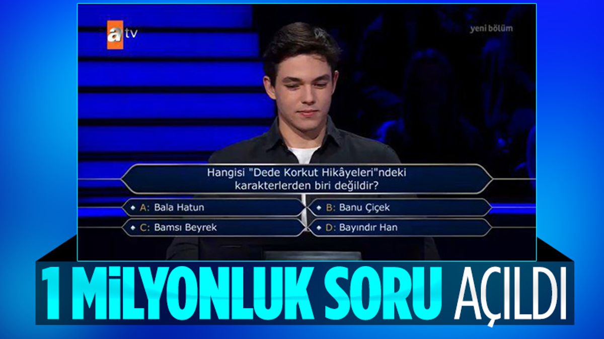 Kim Milyoner Olmak İster'de 1 milyonluk soru belli oldu