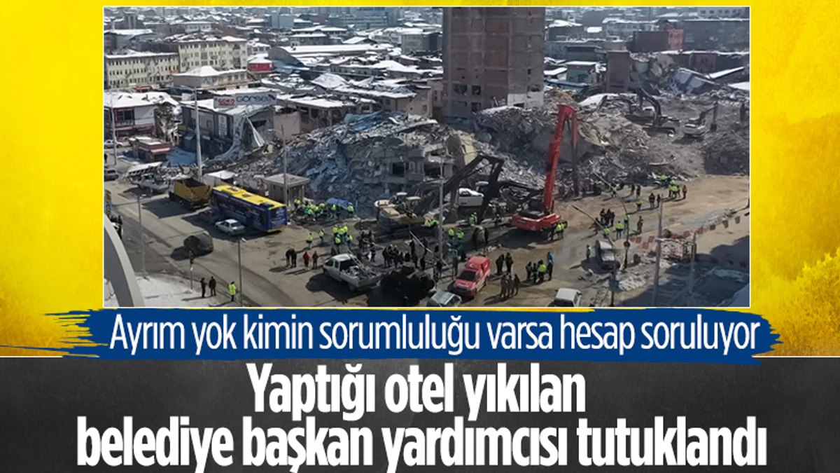Malatya'da depremde yıkılan Kırçuval Otel'in sahibi tutuklandı Malatya'da depremde yıkılan Kırçuval Otel'in sahibi tutuklandı