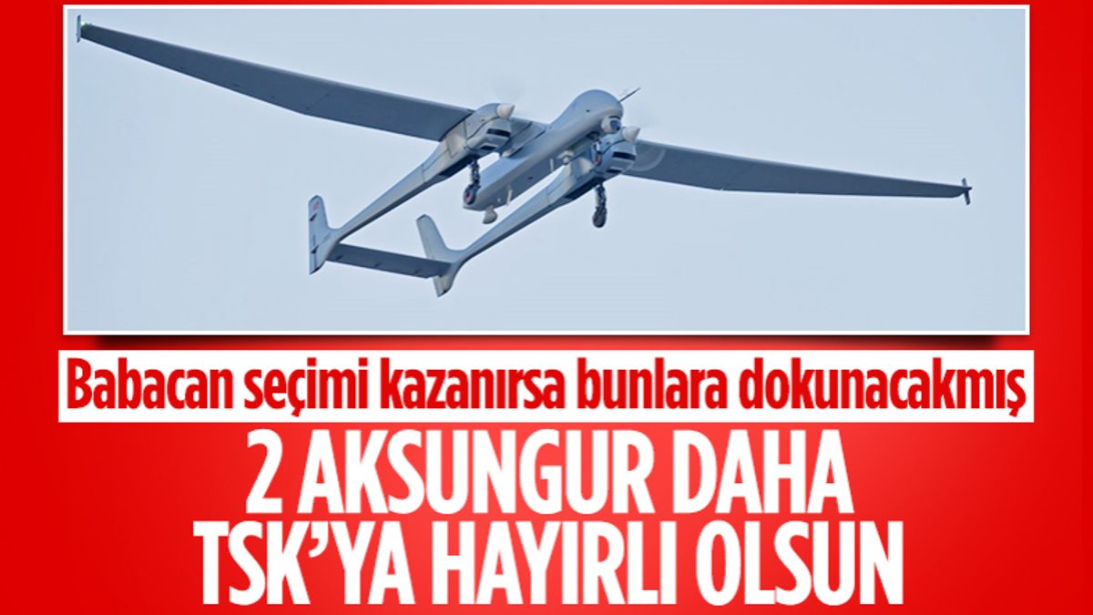 2 Aksungur SİHA daha TSK envanterine girdi