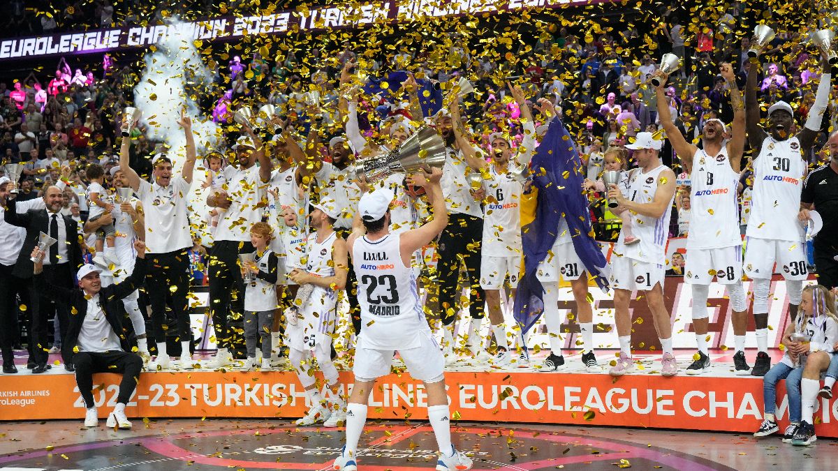 Olympiakos'u yenen Real Madrid, EuroLeague şampiyonu oldu