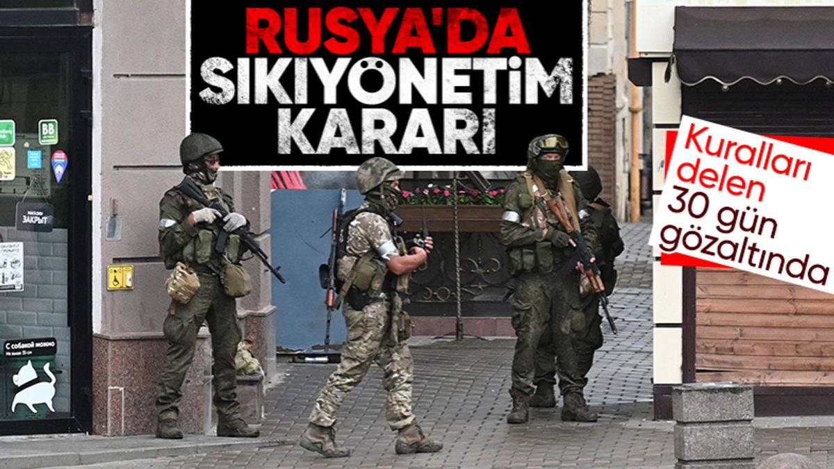 Rusya'da darbe krizi derinleşiyor: Vladimir Putin'den sıkıyönetim kararı