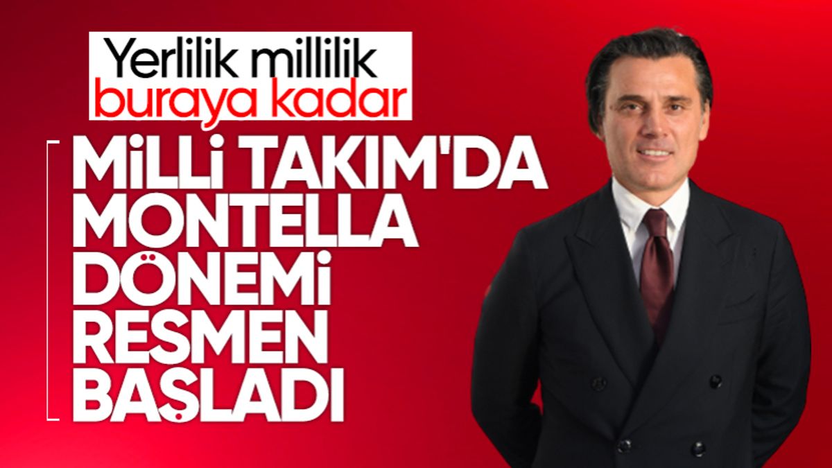 A Milli Takım'da Vincenzo Montella dönemi başladı
