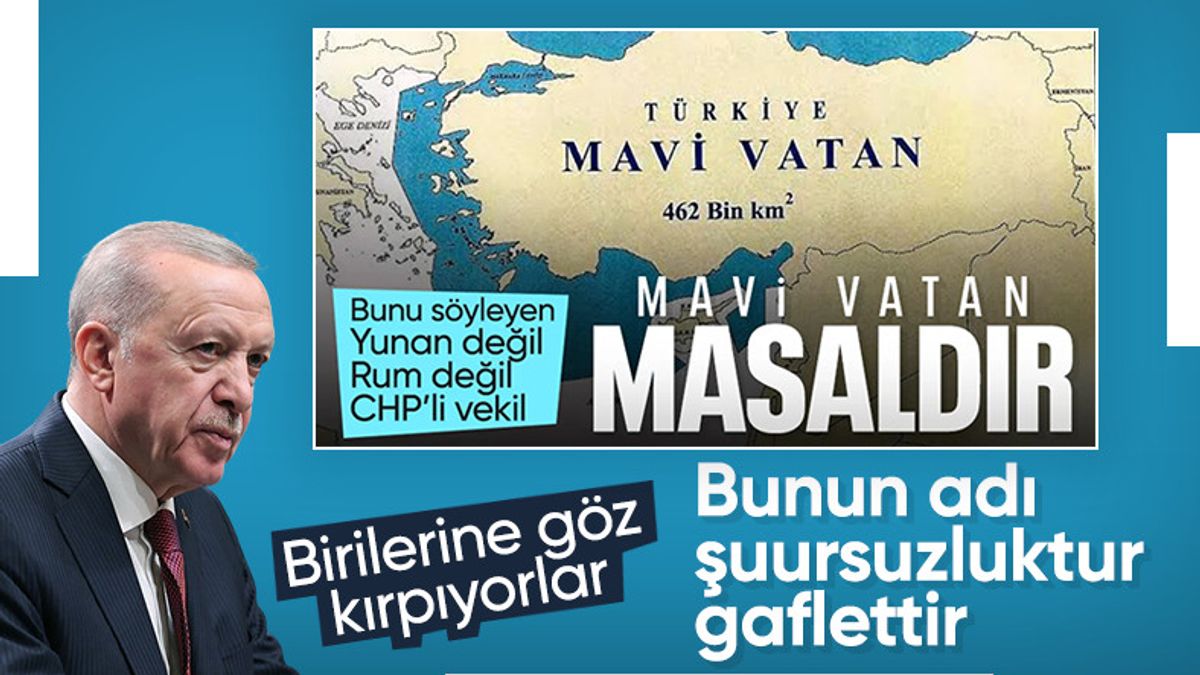 Cumhurbaşkanı Erdoğan'dan muhalefete "Mavi Vatan" tepkisi