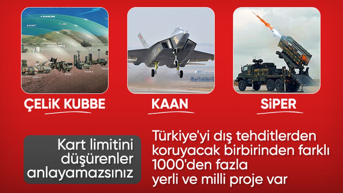 Savunma sanayiinde devam eden dev projeler