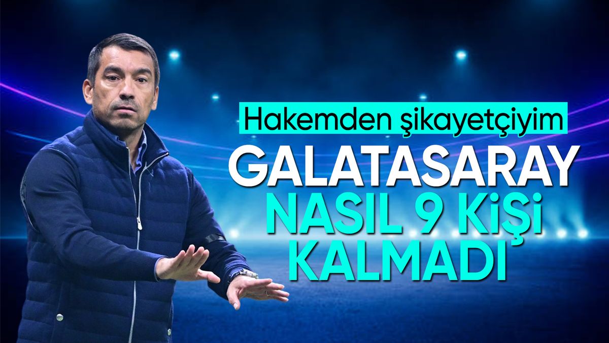 Giovanni van Bronckhorst: Galatasaray'ın kırmızı kart yememesi inanılmaz