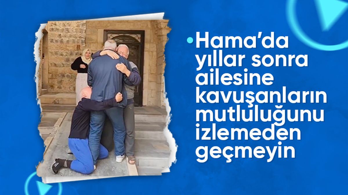 Hama'da ayrılan aileler, yıllar sonra yeniden bir arada