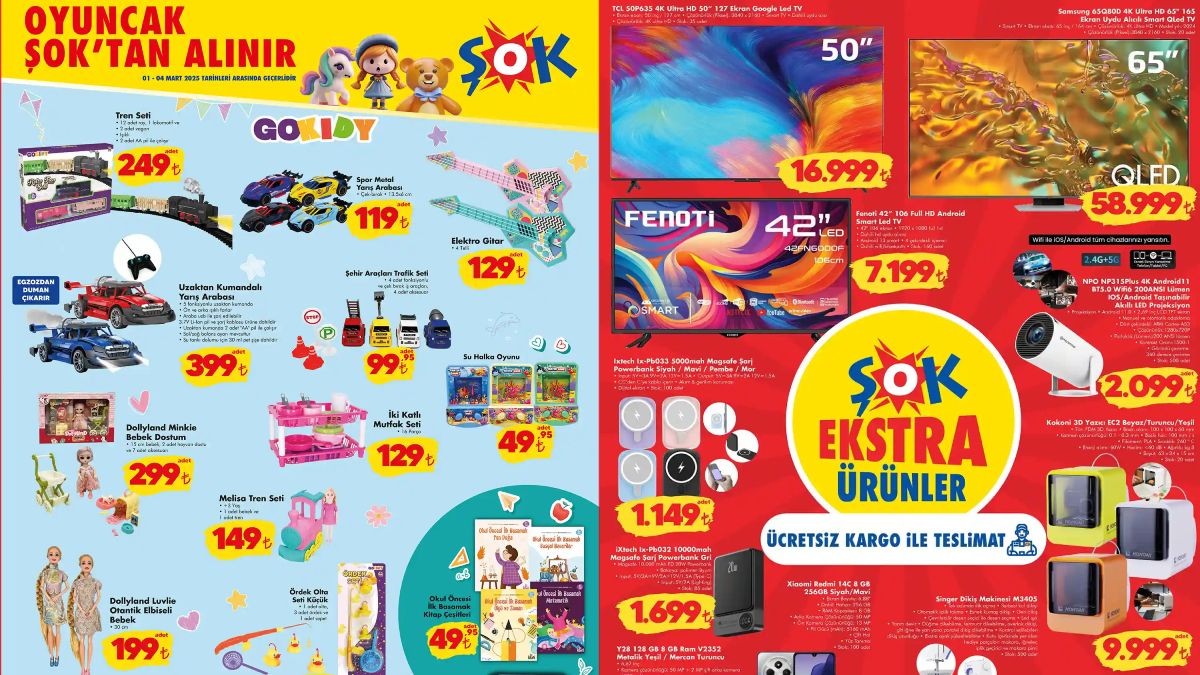 Fiyatlar tam yarı yarıya düştü! İşte ŞOK 1 Mart Aktüel Katalog