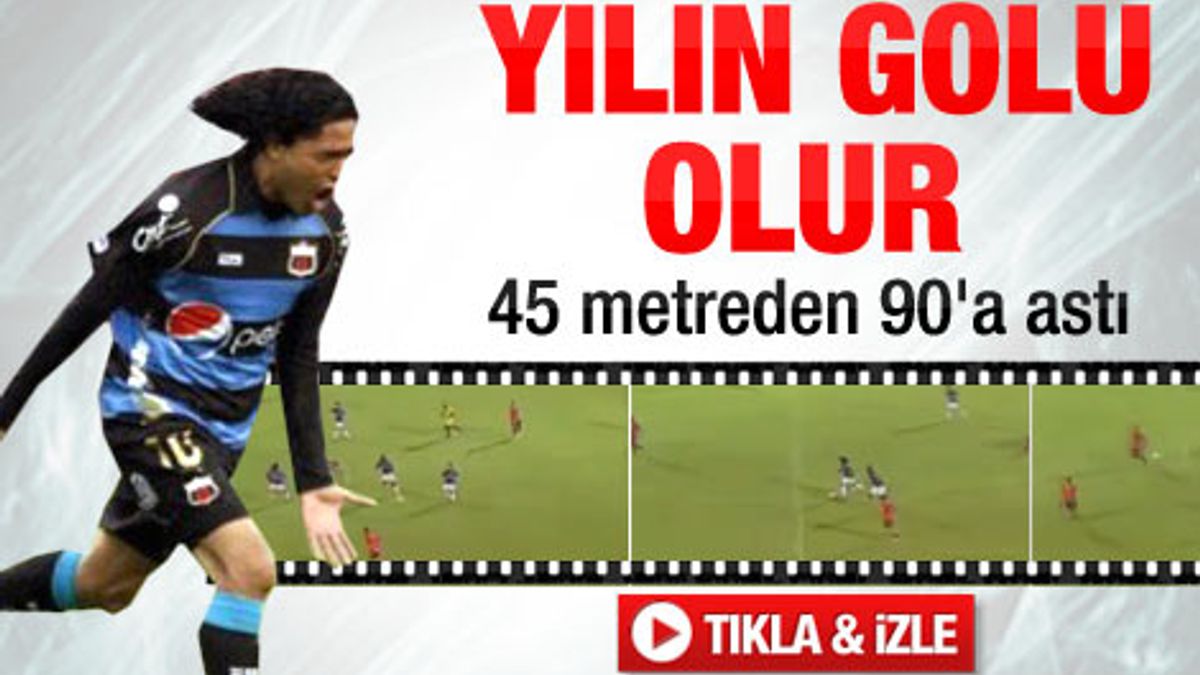 Alex Colon 45 metreden 90'a astı - Video