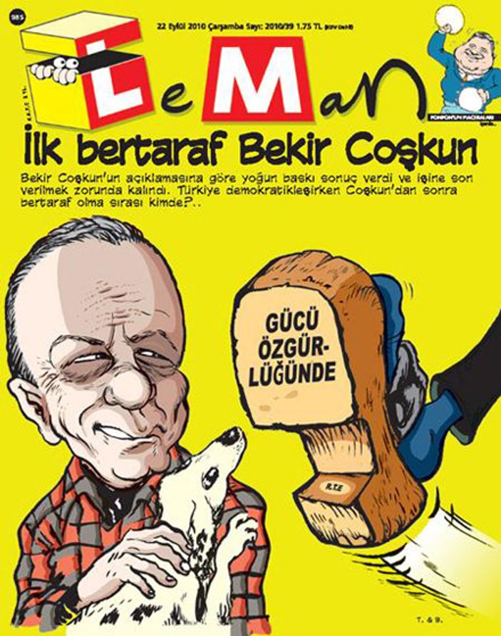Coşkun ve Aksu Leman kapağında