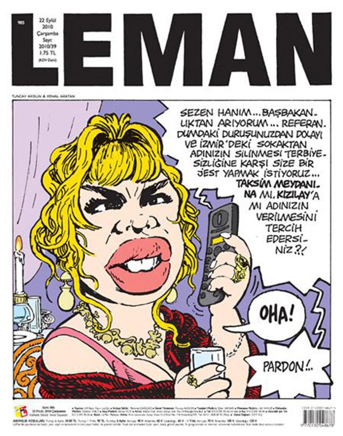 Coşkun ve Aksu Leman kapağında