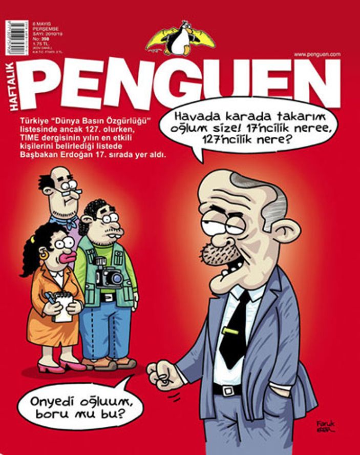 Erdoğan, Leman ve Penguen'e kapak oldu