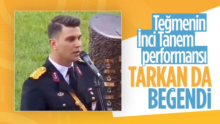 Teğmen Ahmet Hamdi Öğüt'ten 'İnci Tanem' performansı