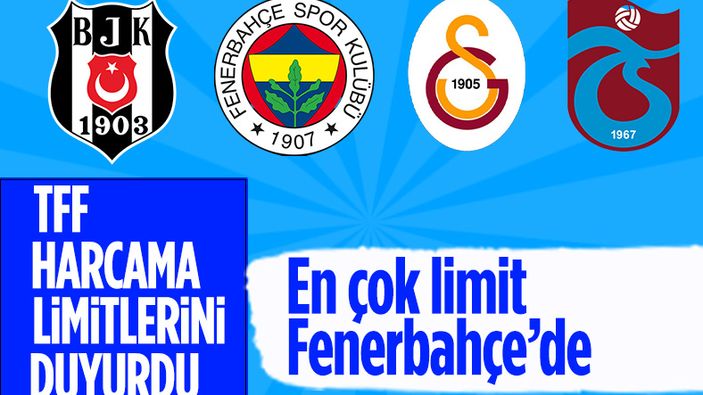 TFF, harcama limitlerini açıklandı - En Son Haber