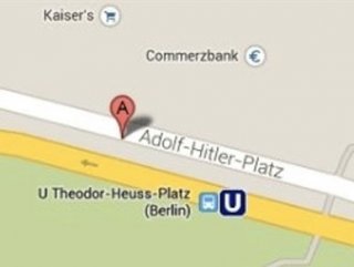 Google Map'te Adolf Hitler krizi