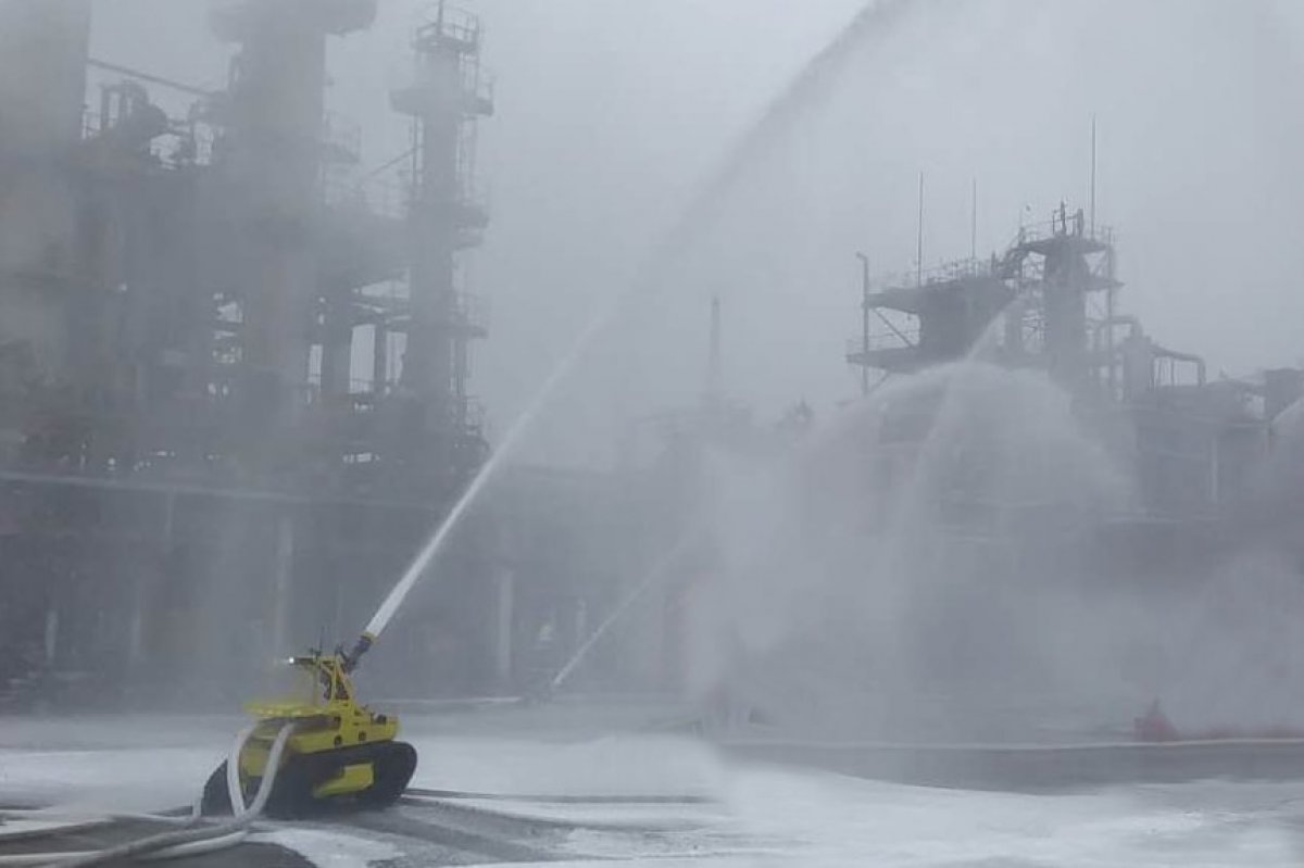 ABD'nin ilk yangın söndürme robotu Thermite RS3, göreve başladı