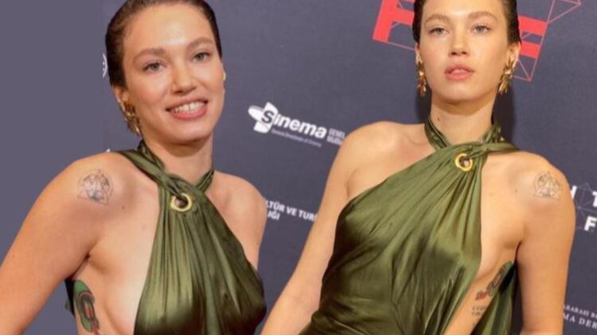 Bacak dekolteli pozu olay oldu! Melisa Şenolsun'dan sere serpe ...