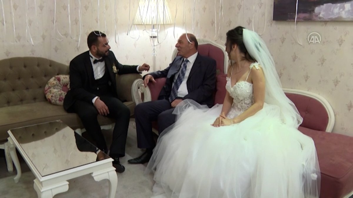 Ankara'da vatandaş, babasının hastalığında tanıştığı hemşireyle evlendi