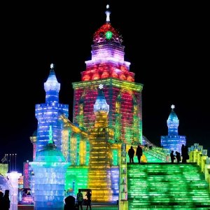 Çin'de kar ve buz festivali başladı | Ensonhaber