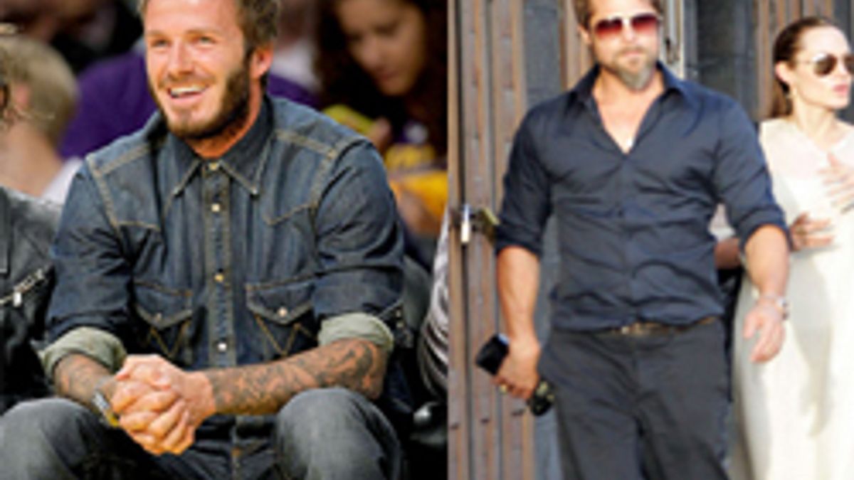 Beckham Brad Pitt'i örnek aldı