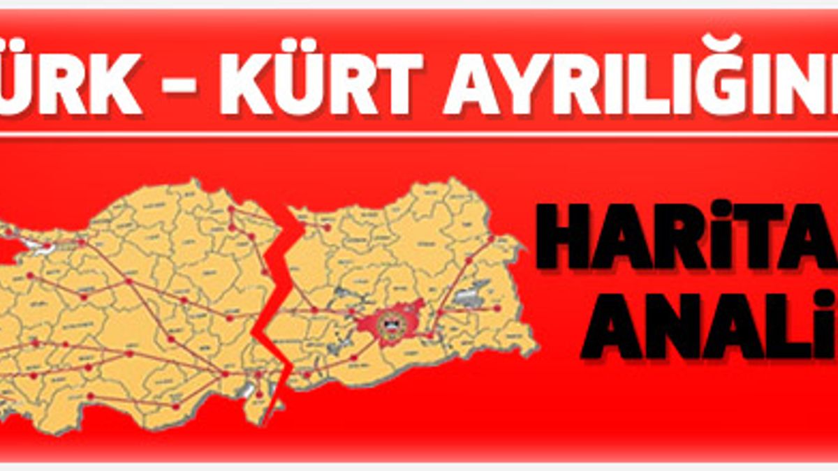 Türk - Kürt ayrılığının haritalı analizi